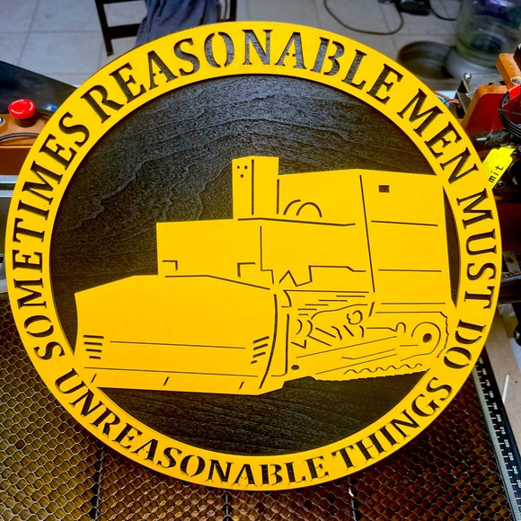 Art | Killdozer Laser Cut Wooden Sign | Poshmark